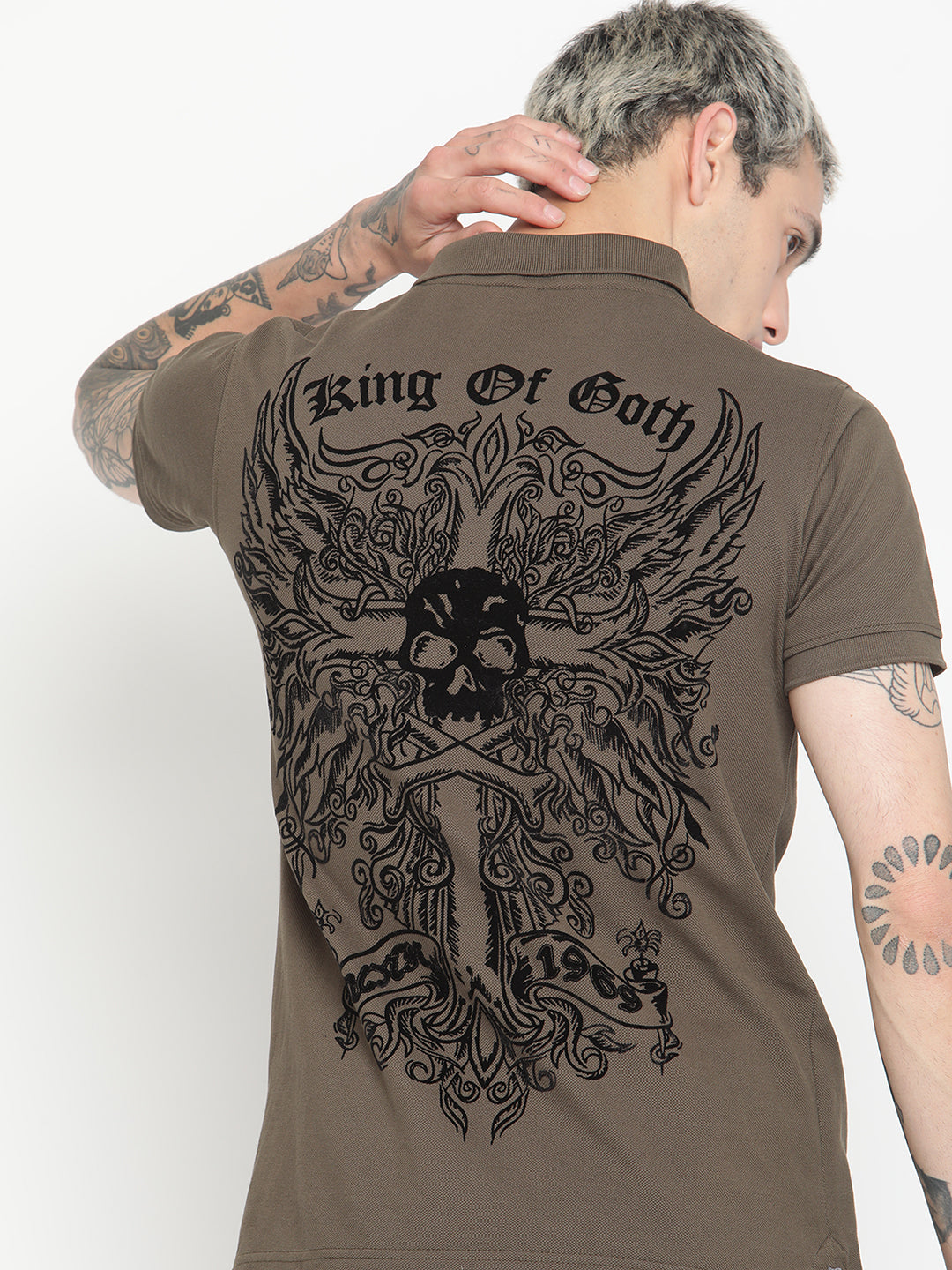 PUNK Olive Polo T-Shirt